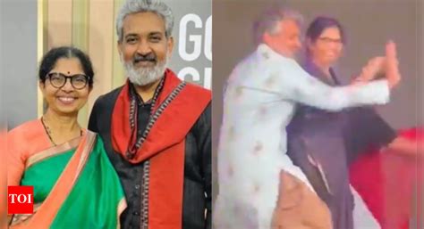 Ss Rajamouli And Wife Rama Rajamouli Dance At Nephews Pre Wedding Bash