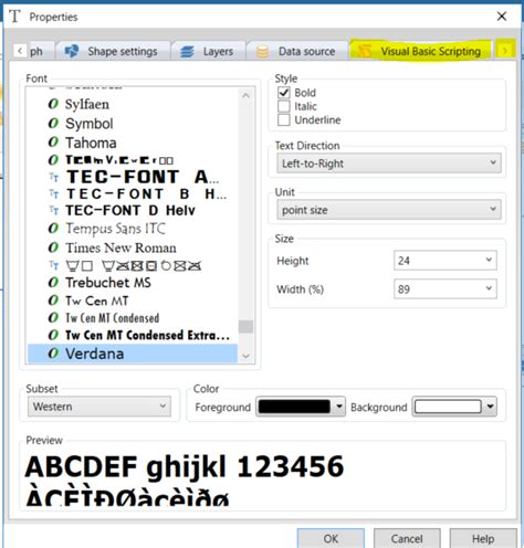 Where Is The Vb Script Feature Located In Codesoft Or Labelview