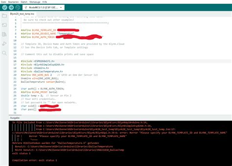 template id name and token not recognized need help with my project