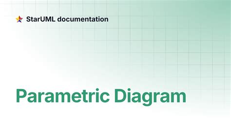 Parametric Diagram Staruml Documentation