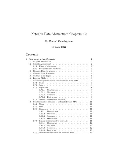 fillable online notes on data abstraction chapters 1 2 fax email print