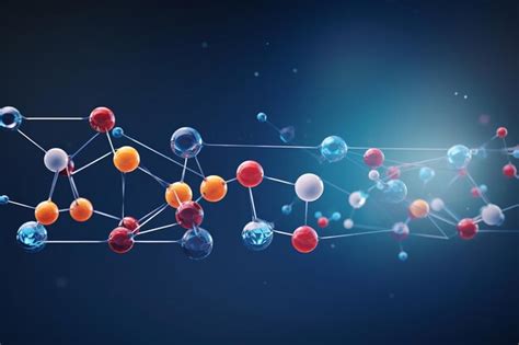 Premium Ai Image A Horizontal Banner Featuring A Glass Model Of A Molecule Generative Ai