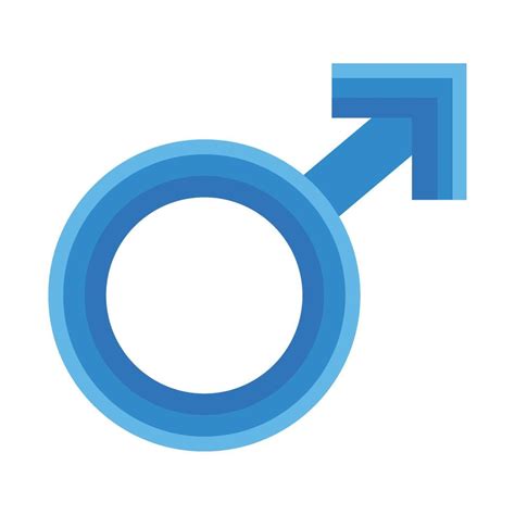Blue Male Gender Symbol 11176555 Vector Art At Vecteezy