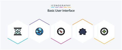 Basic 25 Filledline Icon Pack Including Timer Ui Basic 19757061