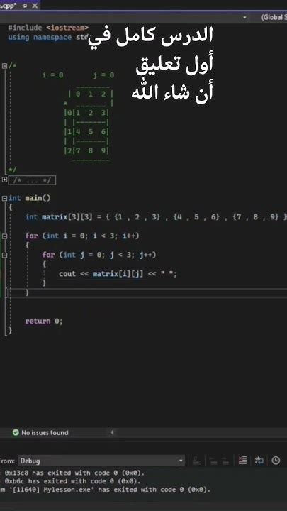 C Array كيفيه طباعه مصفوفه ثنائيه الأبعاد بجمله For Loop