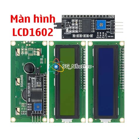 Lcd1602 1602 Mô đun Lcd Màn Hình Xanh Dương Xanh Lá 16x2 Ký Tự Màn Hình Lcd I2c 5v Cho Arduino