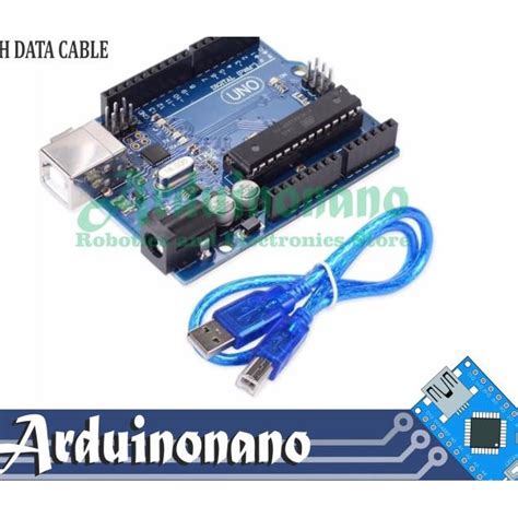 jual arduino uno r3 with data cable dip ic atmega328 atmega 16u2 serial