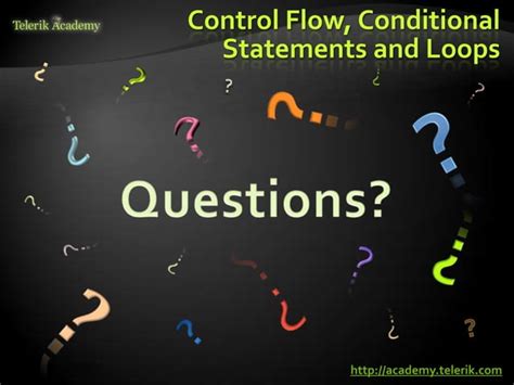 6 Using Control Structures Conditional Statements And Loops Ppt