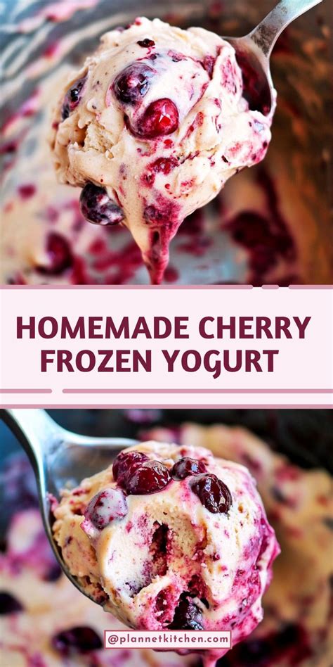 Refreshing Cherry Frozen Yogurt Recipe Easy And Delicious Recipe