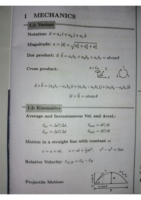 SOLUTION All Formulas Of Iit Jee Physics Studypool
