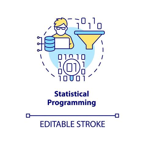 Statistical Programming Concept Icon Advanced Analysis Data Analyst Skill Abstract Idea Thin