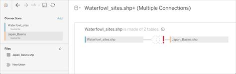 在 Tableau 中联接空间文件 Tableau