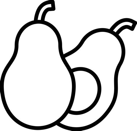 Avocado Line Icon 10319978 Vector Art At Vecteezy