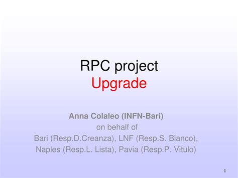 ppt rpc project upgrade powerpoint presentation free download id