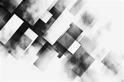 Premium Photo Abstract Graphic Background With Geometric Rectangle Elements In Black And White