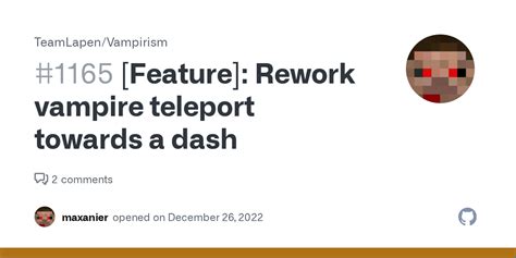 Feature Rework Vampire Teleport Towards A Dash · Issue 1165 · Teamlapenvampirism · Github