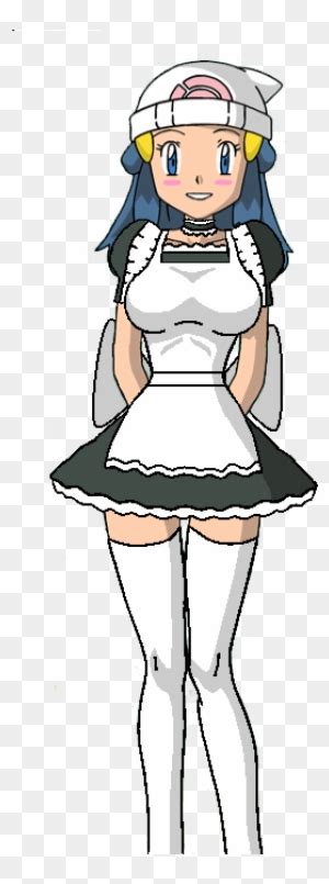 Pokemon Sexy Maid Dawn Free Transparent Png Clipart Images Download