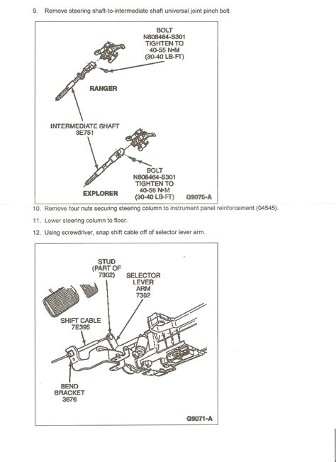 Ford Ranger Steering Column Diagram at Dolores Robertson blog