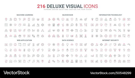 Machine Learning And Ai Technology Data Science Vector Image