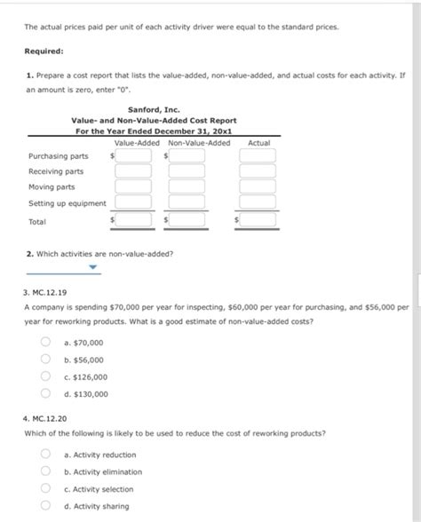 solved 1 ex 12 08 algo algorithmic non value added