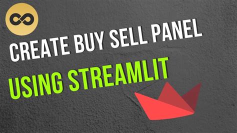 How To Create Buy Sell Panel In Python Streamlit Finvasia Shoonya Api Youtube