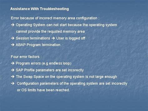 Sap Memory Management An Overview Sap Memory Management
