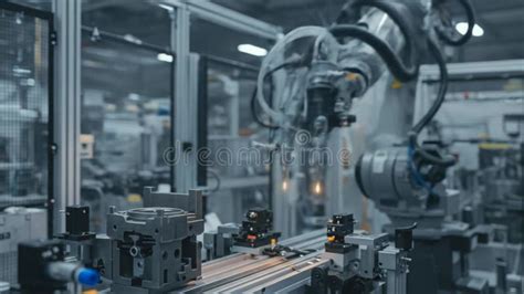 Automated Welding Process Robotic Arm Precise Manufacturing Stock Footage Video Of Technology