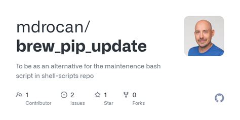 Github Mdrocan Brew Pip Update To Be As An Alternative For The Maintenence Bash Script In