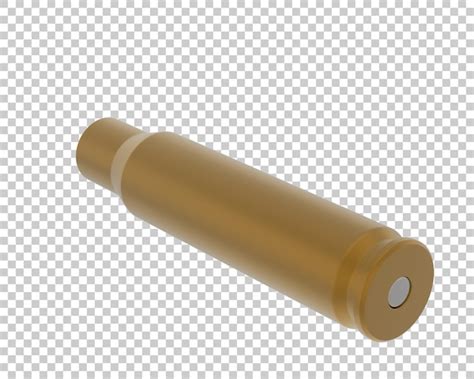 Bala aislada sobre fondo transparente ilustración de renderizado 3d | Archivo PSD Premium