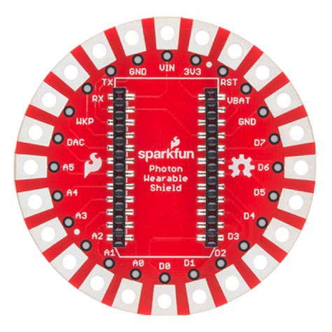 Photon Wearable Shield Hookup Guide SparkFun Learn