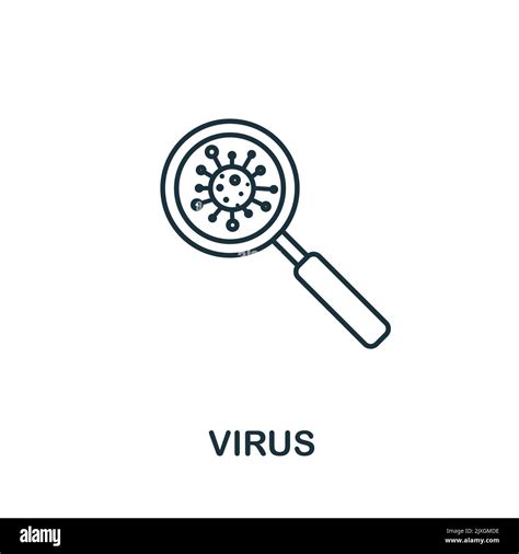 Virus Icon Simple Element From New Normality Collection Filled Monochrome Virus Icon For