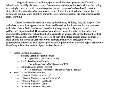 Solved Using An Abstract Class With Only Pure Virtual