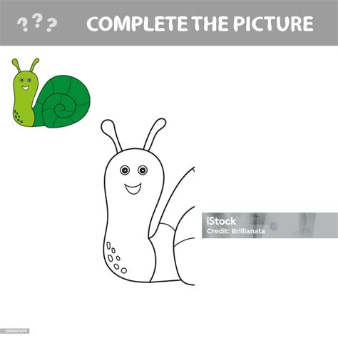 만화 달팽이의 색칠 페이지 개요 벡터 일러스트레이션 색칠하기 0명에 대한 스톡 벡터 아트 및 기타 이미지 0명 귀여운 나선 모양 Istock