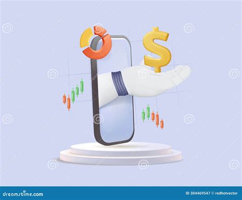 Robot Trader Ai For Automation Trading On Stock Market 3d Hand Robot