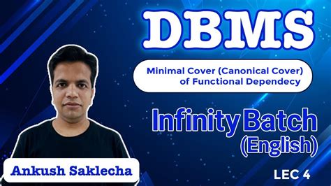 Minimal Covercanonical Cover Of Functional Dependency L 4 Dbms