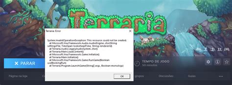 Can Someone Help Me My Terraria Has This Error And I Cant Fix It At All Alguém Pode Me