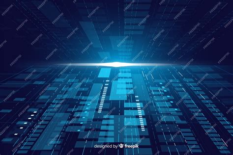 Горизонт футуристический фон Бесплатно векторы