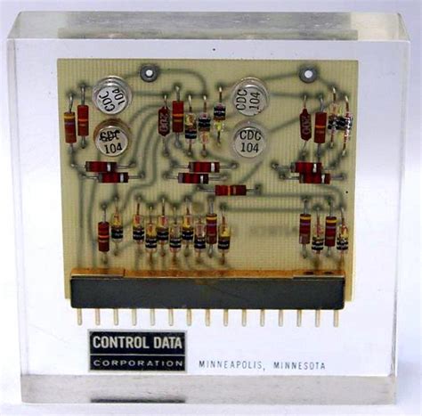 Cdc Control Data Corporation Vintage Computer Chip Collectibles