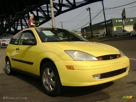 2001 Egg Yolk Yellow Ford Focus Zx3 Coupe 31964217 Photo 2 Gtcarlot