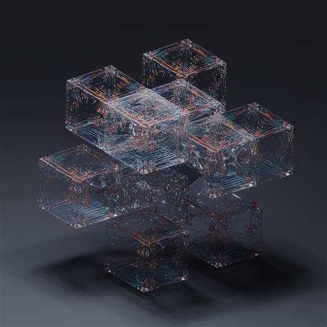 Matrix Code Abstraction In Symmetric Lines Ai Art