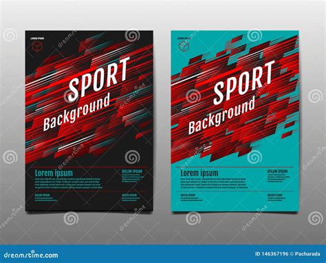 Layout Template Design Sport Background Dynamic Poster Banner