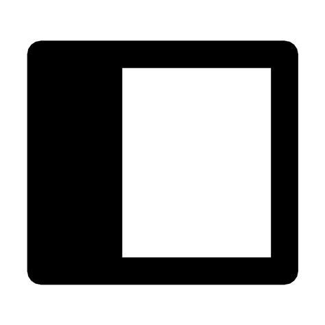 Side Bar Fill Vector SVG Icon SVG Repo