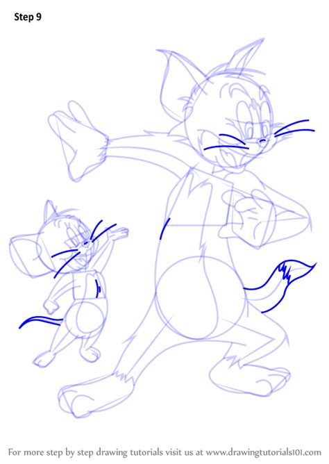 Learn How To Draw Tom And Jerry Tom And Jerry Step By Step Drawing