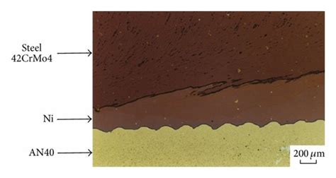 The Microstructure Of The 42CrMo4 Steel AN40 Alloy Joint With The Download Scientific Diagram