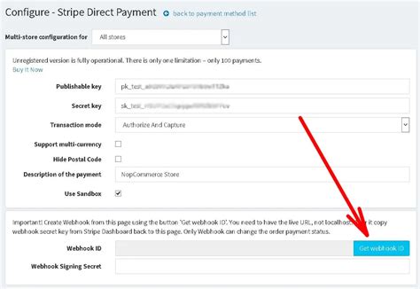 installation and configuring plug in stripe direct payment credit card