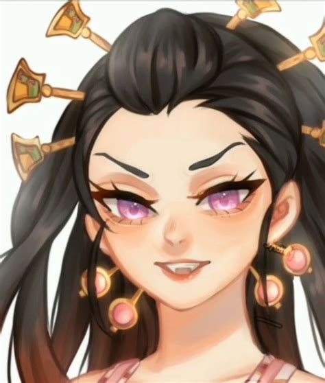 ️coloring Daki X Nezuko ️ Personagens De Anime Garoto Gato De Anime Esboços Bonitos