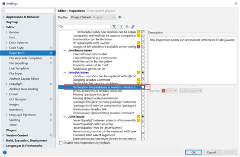 java idea报this inspection points out unresolved references inside javadoc csdn博客