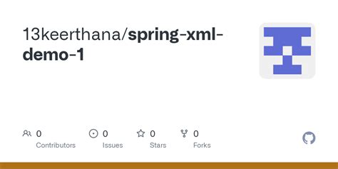 Github 13keerthanaspring Xml Demo 1