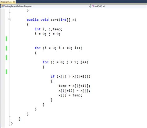 Array Shorting Find Max And Min