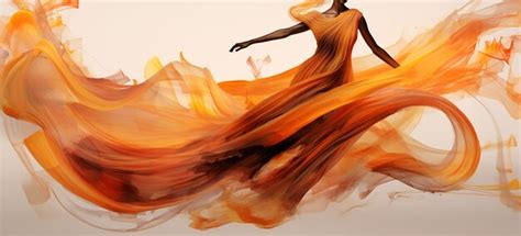 Premium AI Image An Artistic And Abstract Representation Of A Woman In A Dynamic Dance Pose